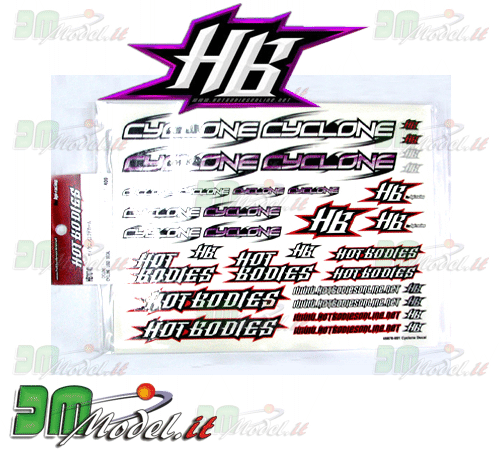 HB70740 CYCLONE LOGO DECAL – DM 3D Racing